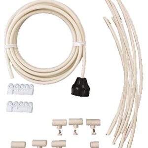 mistcooling Patio Misting Kit Assembly - Make Your own Misting System - Easy to Build and Install - 5 Minute Installation (36Ft 8 Nozzles)