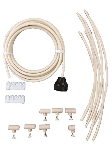 mistcooling Patio Misting Kit Assembly - Make Your own Misting System - Easy to Build and Install - 5 Minute Installation (36Ft 8 Nozzles)