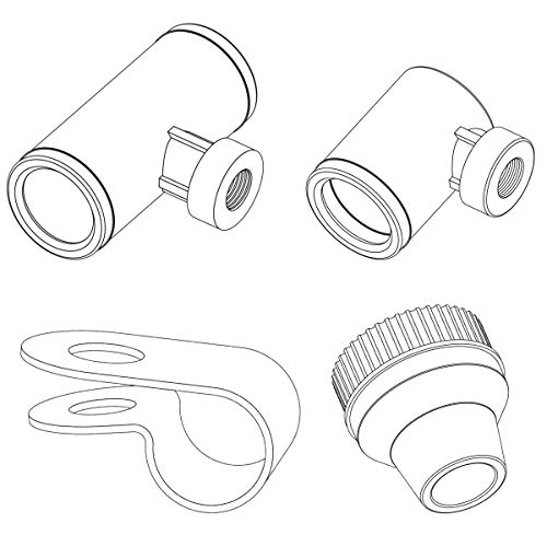 mistcooling Patio Misting Kit Assembly - Make Your own Misting System - Easy to Build and Install - 5 Minute Installation (36Ft 8 Nozzles)