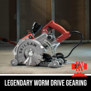 SKILSAW SPT79-00 15-Amp Medusaw Worm Drive Saw for Concrete, 7",Silver