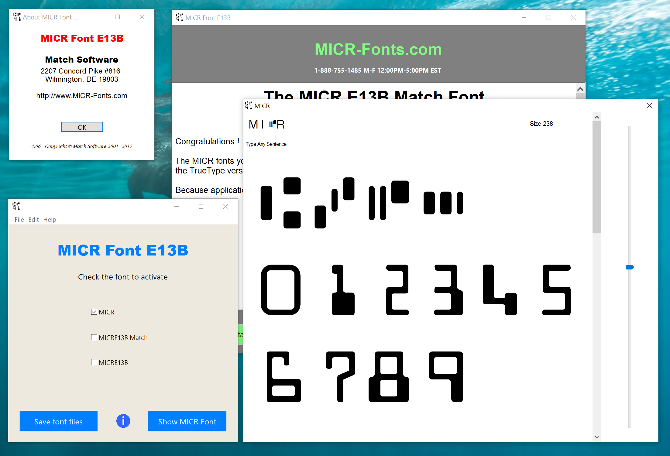 MICR Font E13B App [Download]