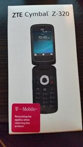 zte cymbal z-320 flip phone unlocked (t-mobile)