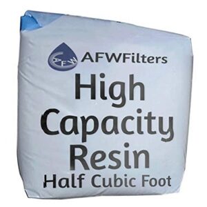 high capacity replacement water softener resin 8% crosslink 1/2 cubic foot