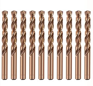 hss cobalt drill bit set 9/32 inch 10pcs m35 co twist jobber length steel metal drill bits