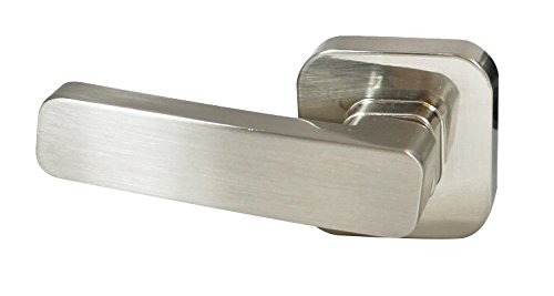 Fluidmaster 698 Universal Premium Toilet Tank Lever In Brushed Nickel, Contemporary Toilet Handle With Adjustable Arm