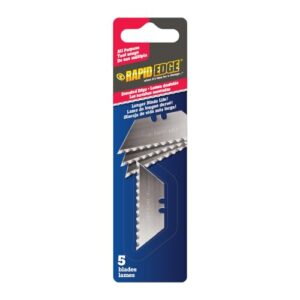 rapid edge all-purpose rapid edge serrated utility knife blades (5 blades) (1 pack)