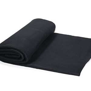 HANSWAY High Temp 36''X36''X1/4'' Felt Carbon Fiber Welding Blankets Black (3 x 3 feets)