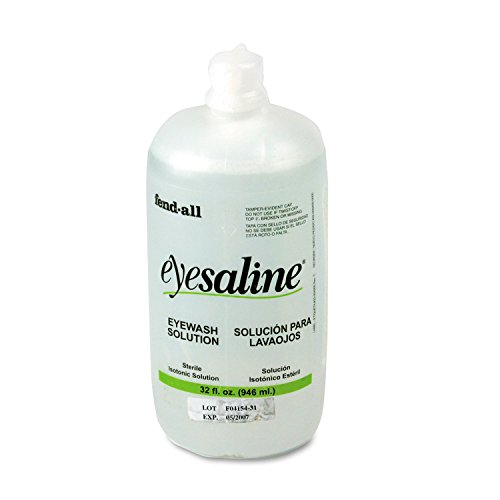 32 Oz. Refill, Eye And Face Wash Sterile Eyesaline - Lot of 12