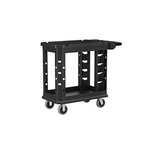 suncast commercial pucsd1937 utility cart, heavy duty, 500 pounds load capacity, black