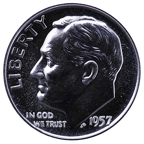 1957 PROOF Roosevelt Silver Dime GEM PROOF US Mint