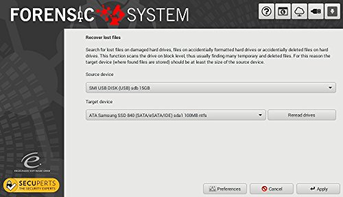 SecuPerts Forensic System - Computer and network analysis tool - 16 GB USB 3.0 stick