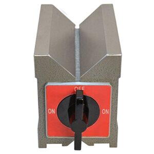 4'' x 2-3/4'' x 3-3/4'' 260 Lbs Magnetic V-Block On/Off Switch Mag Power