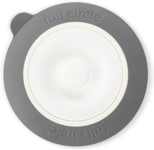 Full Circle Sinksational Sink Strainer with Stopper, White/Gray