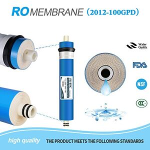 FS-TFC Reverse Osmosis Membrane 100 GPD Replacement Filter RO Membrane Universal Compatible Replacement RO Fits Residential Water Filter Purifier 1-Pack