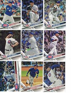 chicago cubs/complete 2017 topps series 1 & 2 baseball team set. 2016 world series champs