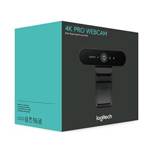 Logitech Brio Webcam - 90 Fps - USB 3.0-4096 X 2160 Video - Auto-Focus - 5X Digital Zoom - Microp