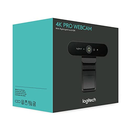 Logitech Brio Webcam - 90 Fps - USB 3.0-4096 X 2160 Video - Auto-Focus - 5X Digital Zoom - Microp