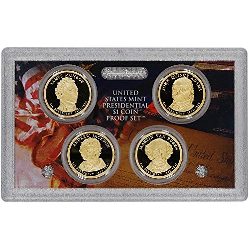 2008 S Presidential Dollar Proof Set - 4 coins - All S Mint Coins - Original Package with COA - $1 US Mint - Gem Proof - DCAM