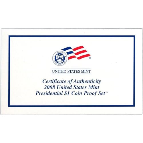 2008 S Presidential Dollar Proof Set - 4 coins - All S Mint Coins - Original Package with COA - $1 US Mint - Gem Proof - DCAM