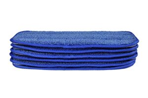 cleanaide® all purpose twist yarn microfiber mop pads 10 inches blue 6 pack