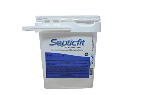 Septicfit Septic Chlorine Tablet - 55 Tablet Pail - 18.8 lbs - NOT for USE in Swimming Pools