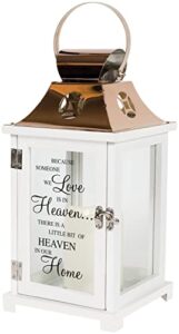 heaven in our home flameless candles copper lantern