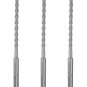 SDS Plus Hammer Drill Bit 3Pcs 5/32 in. x 6 in. Drill Masonry Concrete Rock