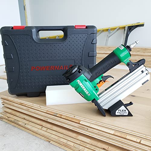 Powernail 2000F Pneumatic 20 Gauge Trigger Pull L-Cleat Nailer for Engineered and Hardwood Flooring