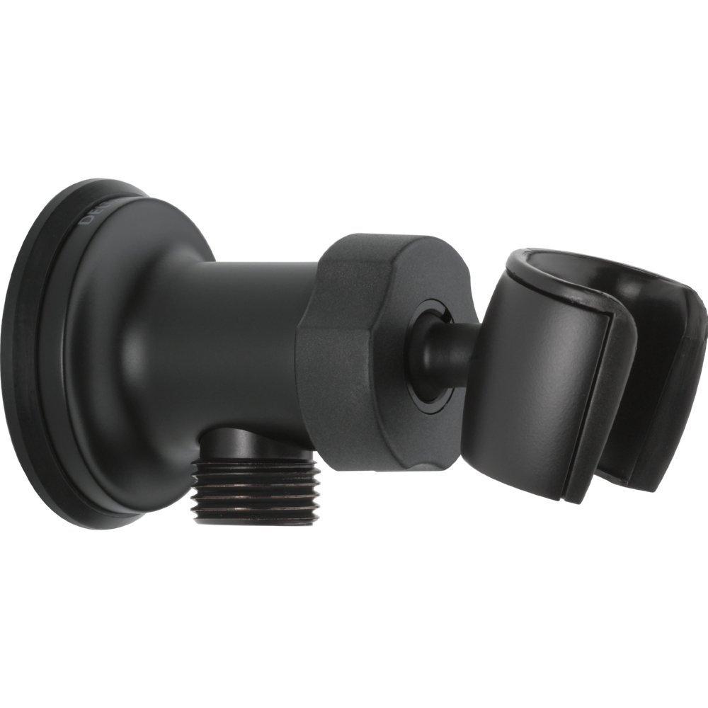 Delta Faucet U4985-BL-PK UniversalShoweringComponents Adjustable Wall Mount Elbow, Matte Black