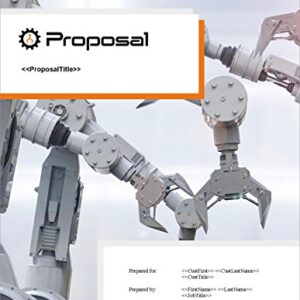 Proposal Pack Robotics #2 - Business Proposals, Plans, Templates, Samples and Software V20.0