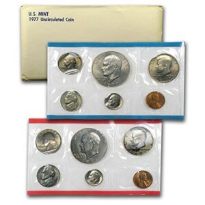 1977 us 12 piece mint set in original packaging from us mint uncirculated