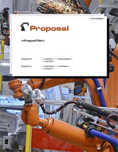 proposal pack robotics #1 - business proposals, plans, templates, samples and software v20.0