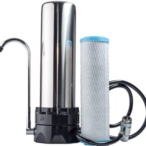 Lake Industries Stainless Steel Countertop Water Purifier Filter (KDF Cartridge)