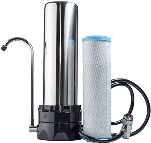 Lake Industries Stainless Steel Countertop Water Purifier Filter (KDF Cartridge)