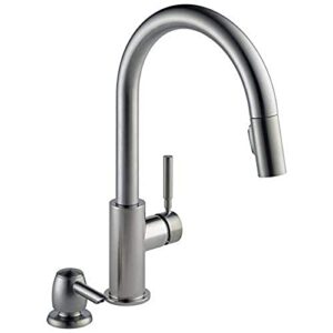 delta 19933-spsd-dst trask kitchen faucet, spotshield stainless