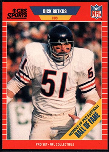 Football NFL 1989 Pro Set Announcers #15 Dick Butkus Bears Y