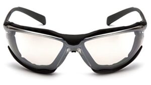 pyramex safety roximity safety glasses eye protection, clear h2max anti-fog