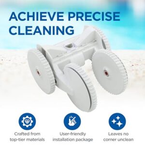 Hayward PVGXH808KIT Poolvergnuegen Lower Body Conversion Rebuild Kit Next Generation Pool Cleaner with 4 Wheel Suction and Included Throats, White