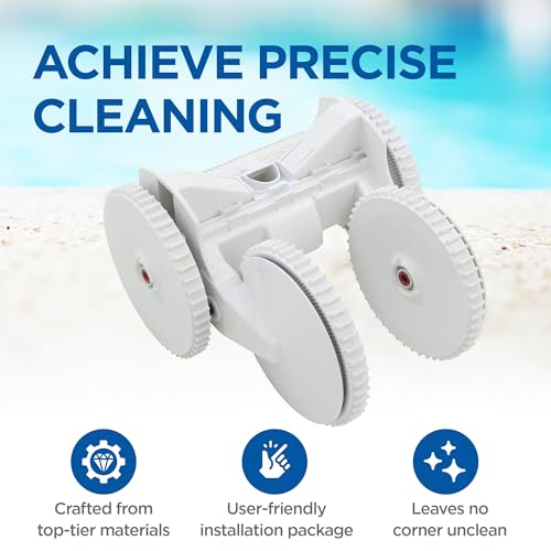 Hayward PVGXH808KIT Poolvergnuegen Lower Body Conversion Rebuild Kit Next Generation Pool Cleaner with 4 Wheel Suction and Included Throats, White