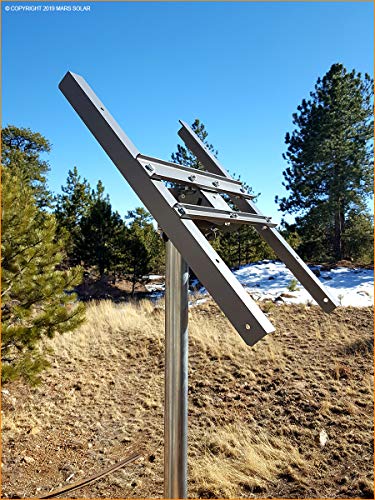 Mars Solar V2.0 Solar Panel Rack Mount / 2" (OD) Pole Mount Adjustable Top of Pole 400W Max