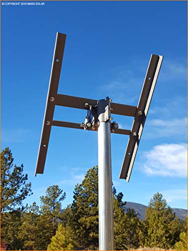 Mars Solar V2.0 Solar Panel Rack Mount / 2" (OD) Pole Mount Adjustable Top of Pole 400W Max