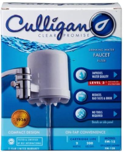 Culligan FM-15A Water Filter, 200 gal Capacity, 0.6 gpm(Pack of 1)