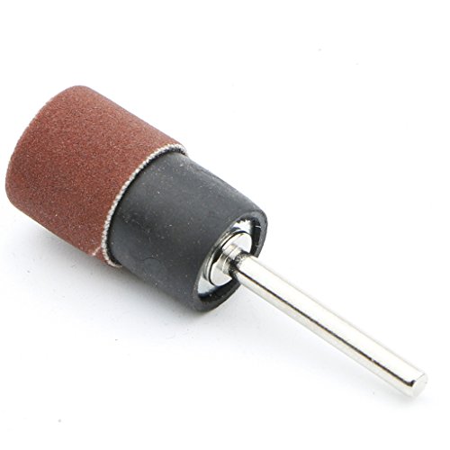 50pcs 400 Grits 1/2 Inch Sanding Bands Sanding Sandpaper Sleeves with 5pcs Sand Drum Mandrels for Nail Drill