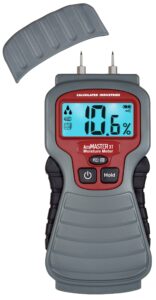 calculated industries 7440 accumaster xt digital moisture meter | handheld |pin type | backlit lcd display | detects leaks, damp and moisture in wood, walls, ceilings, carpet and firewood