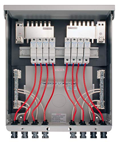 MidNite Solar MNPV8-MC4 Pre-Wired Combiner 8 Position NEMA 3R with 8 Fuseholders