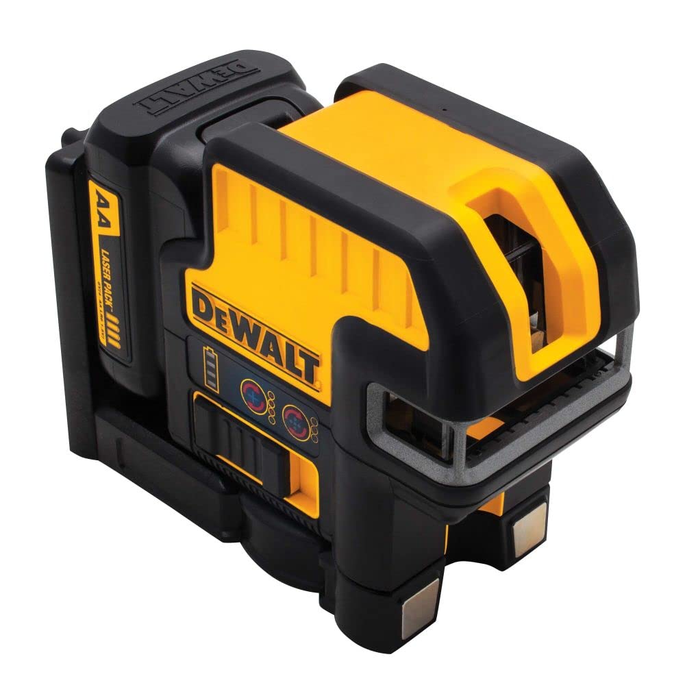 DEWALT 12V MAX Laser Level, 5 Spot Laser and Cross Line Laser, Red (DW0825LR)