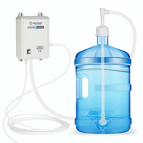 TDRFORCE 5 Gal Bottled Water Dispenser Pump Dispensing System 5 Gallon Water Dilivery Jug Automatic Electric Water Dispenser Bottle Pump Five Gallon Refrigerator Water Pump