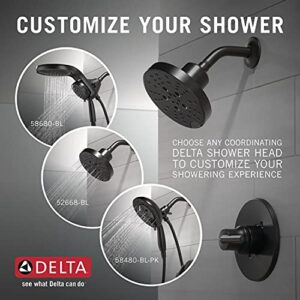 Delta Faucet Trinsic 14 Series Single-Handle Delta Shower Trim Kit, Matte Black Shower Fixture, Matte Black T14459-BLLHD (Shower Head & Valve Sold Separately)