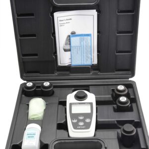 AMTAST Portable Turbidity Meter Kit Handheld Turbidity Tester with Carrying Case, Range: 0-19.99, 20.0-199.9, 200-1000NTU