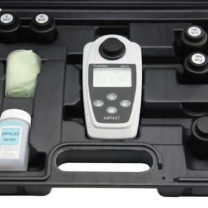 AMTAST Portable Turbidity Meter Kit Handheld Turbidity Tester with Carrying Case, Range: 0-19.99, 20.0-199.9, 200-1000NTU